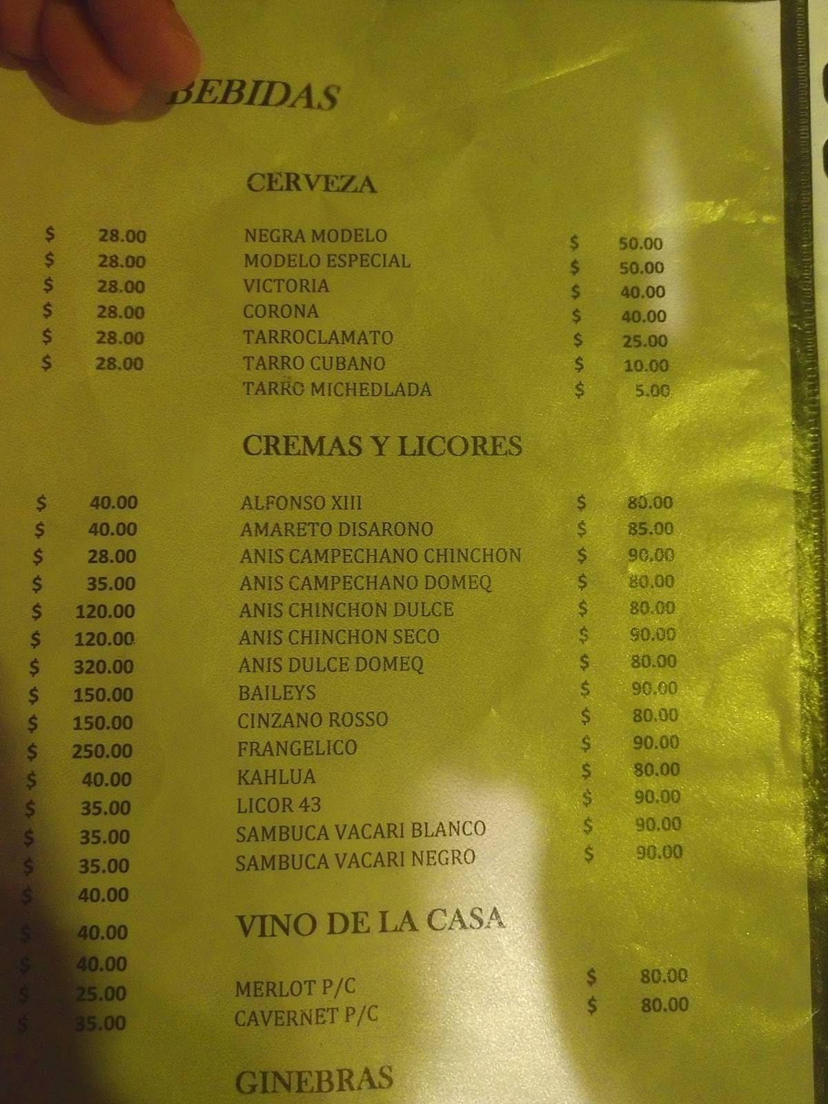 Menu at Emilio's Pizza pizzeria, Ixtapa, Paseo de las Garzas s/n Ixtapa