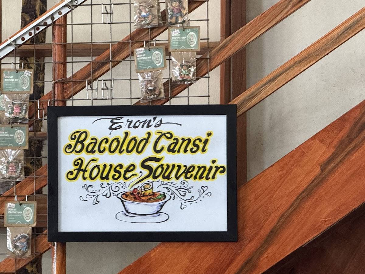 Menu at Eron's Cansi House restaurant, Bacolod