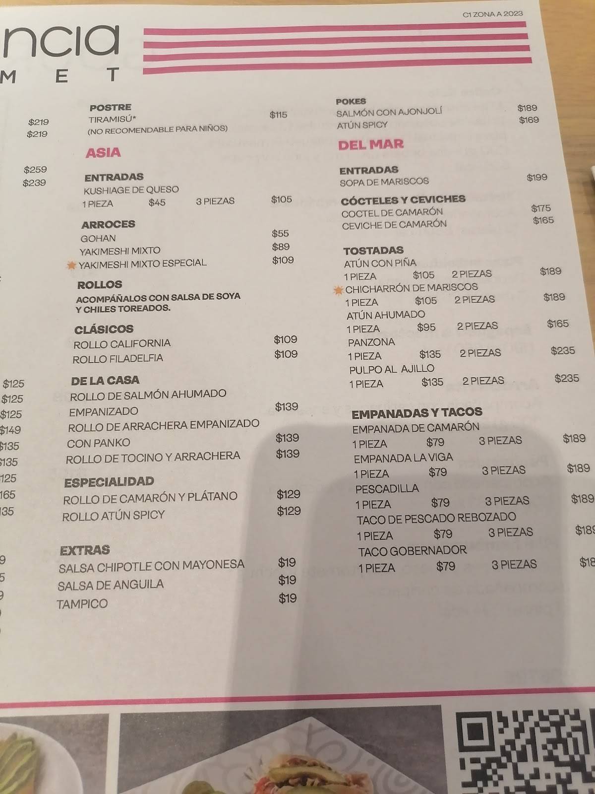 Carta del restaurante Experiencia Gourmet Liverpool, Ciudad del México ...