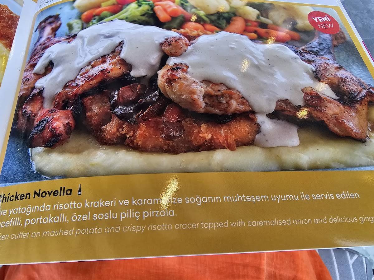 Menu at Ezic Restaurant, Cyprus