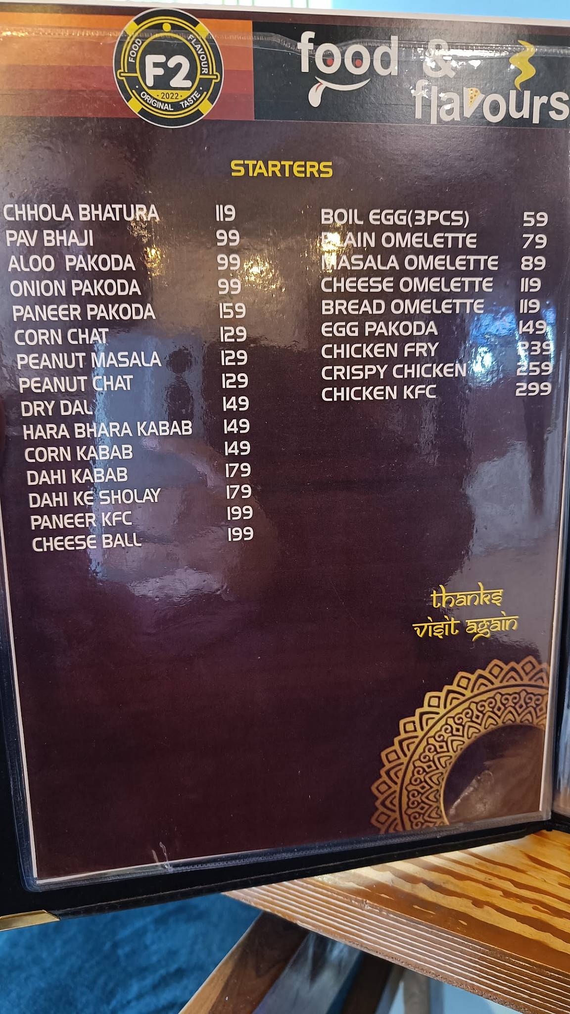 Menu at FOOD & FLAVOURS Cafe & restaurant, Bhopal