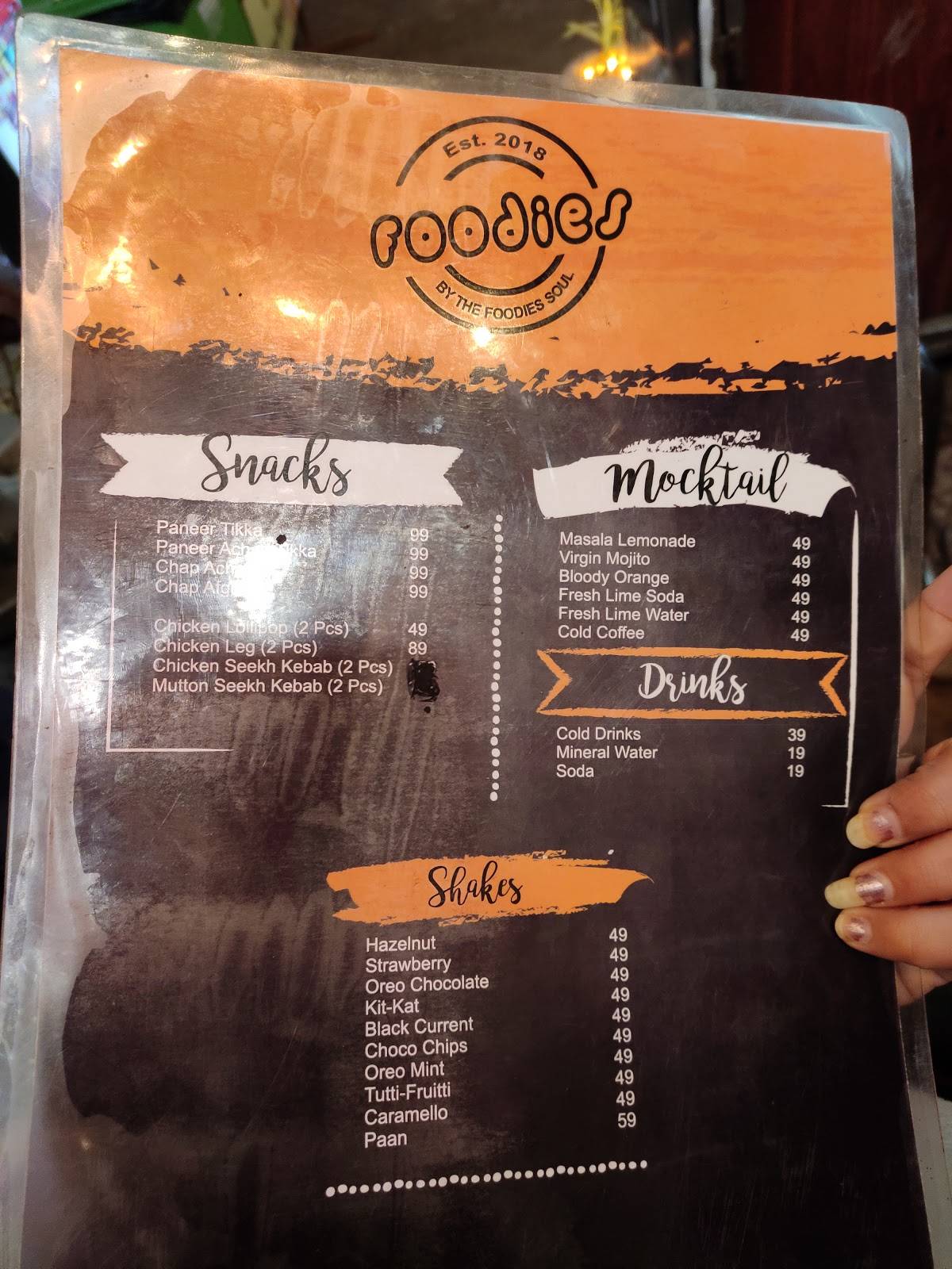 Menu at FOODIES KITCHEN, Dehradun, UK 07 TOWER