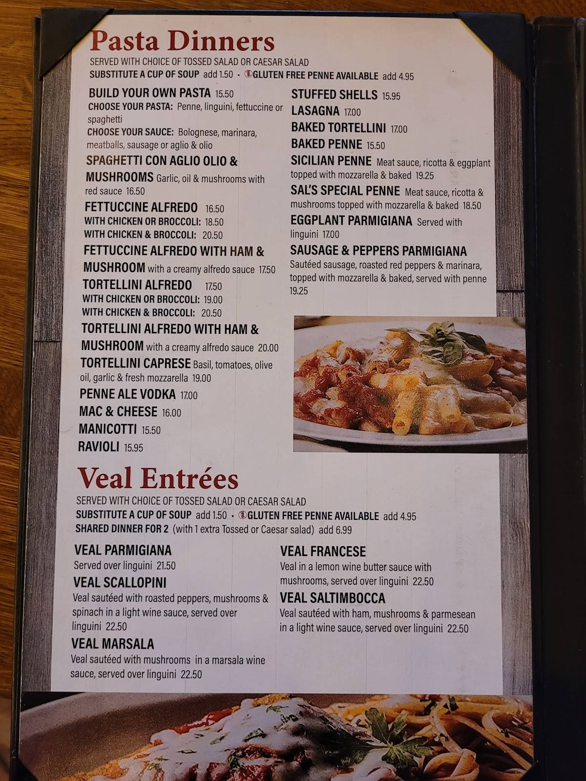 Menu at Fabio's Restaurant & Authentic Italian Cuisine, Grantville