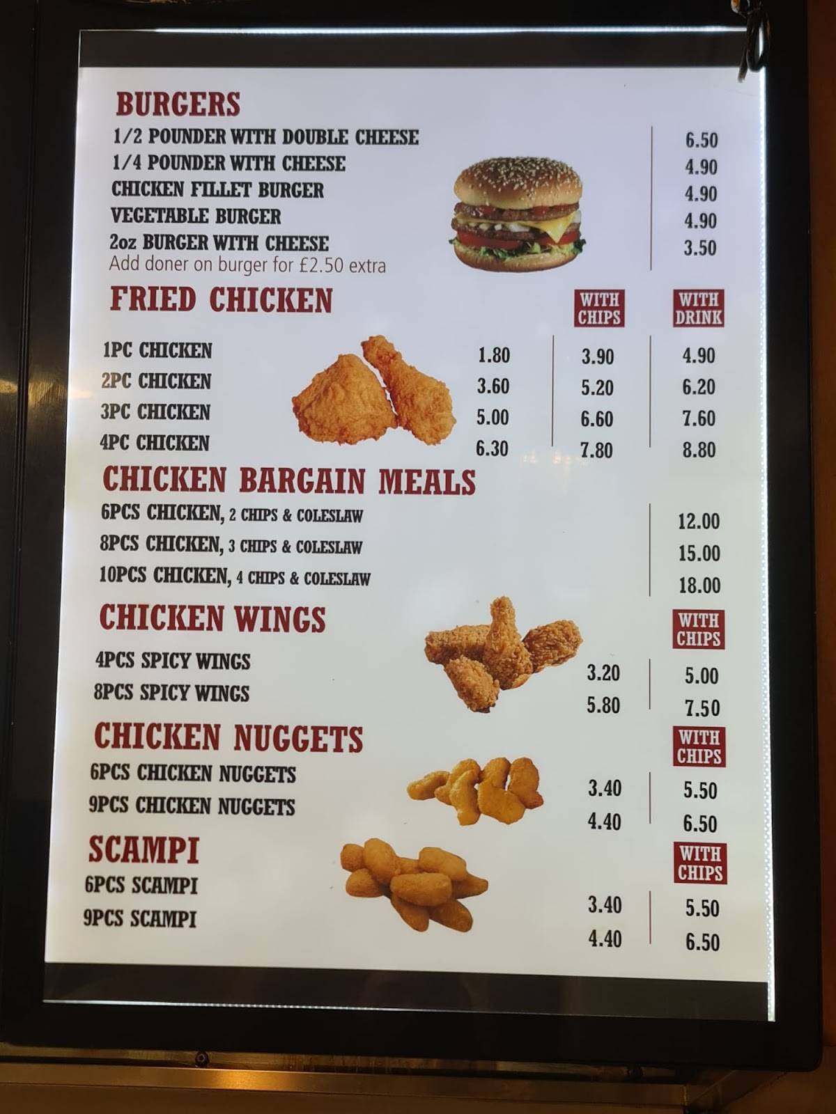 Menu at Family Kebab House pizzeria, Stalham