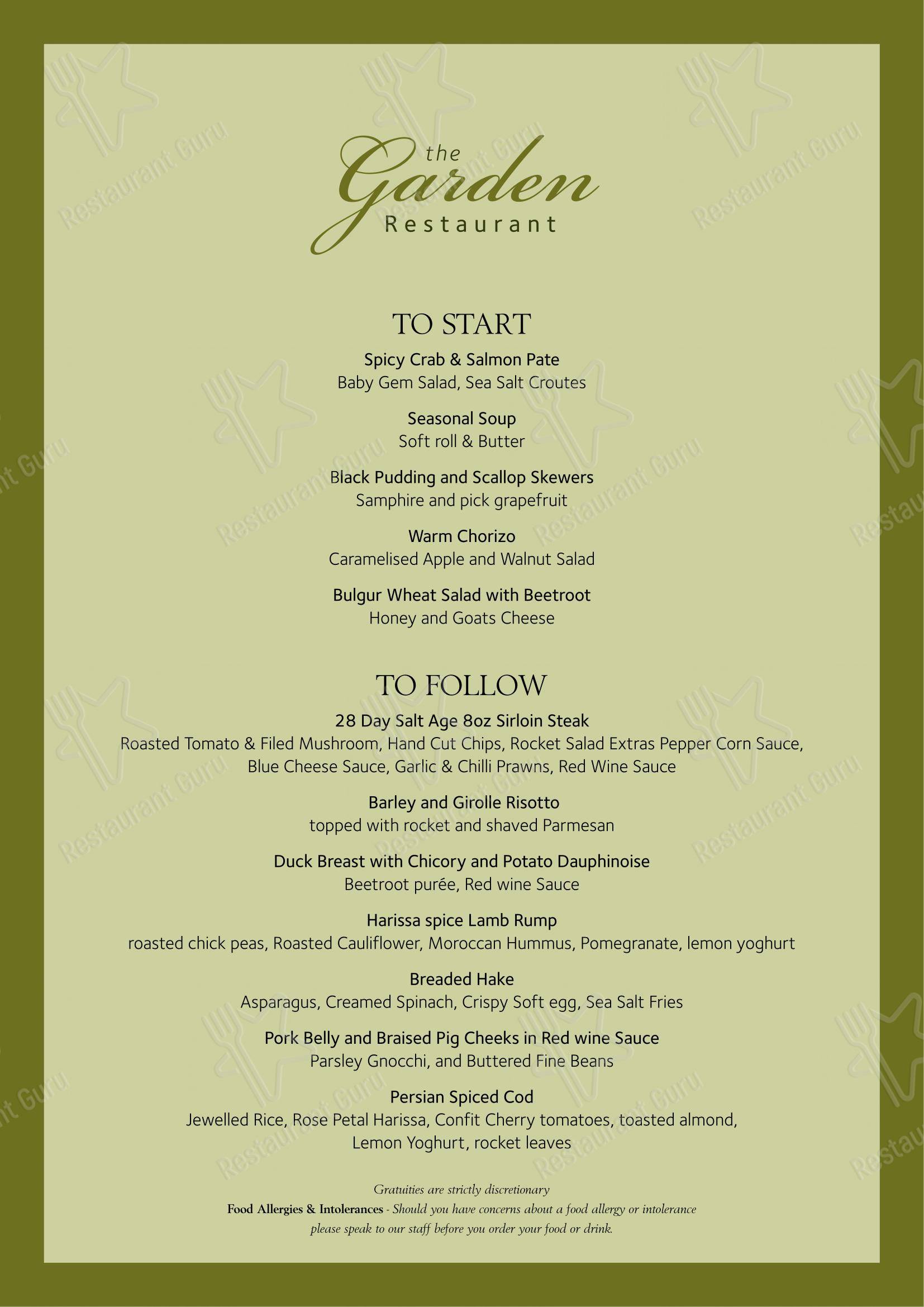 Menu at Farington Lodge Hotel pub & bar, Preston, Stanifield Lane