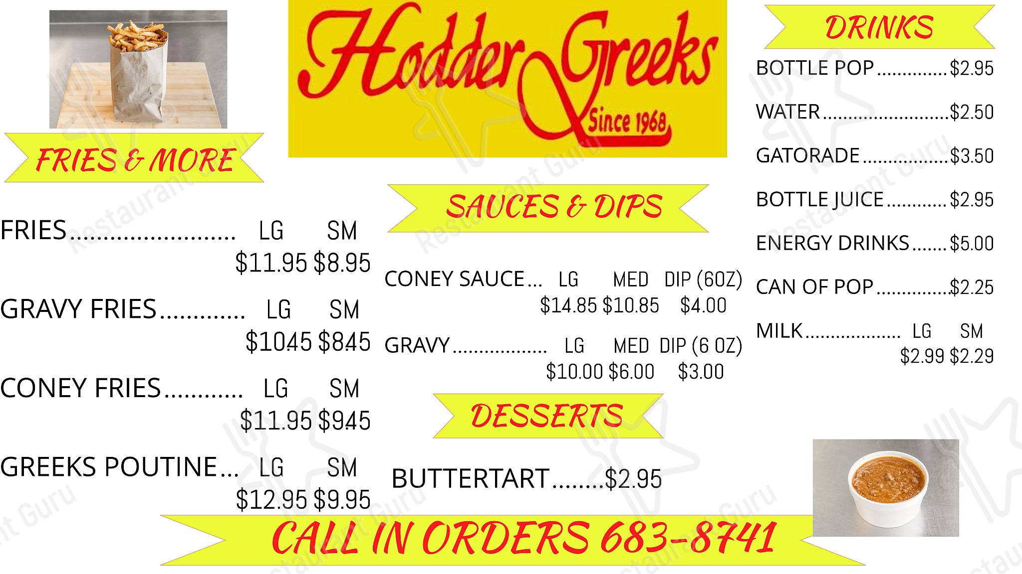 Menu at Hodder Greeks - 445 HODDER AVENUE fast food, Thunder Bay, 445 ...