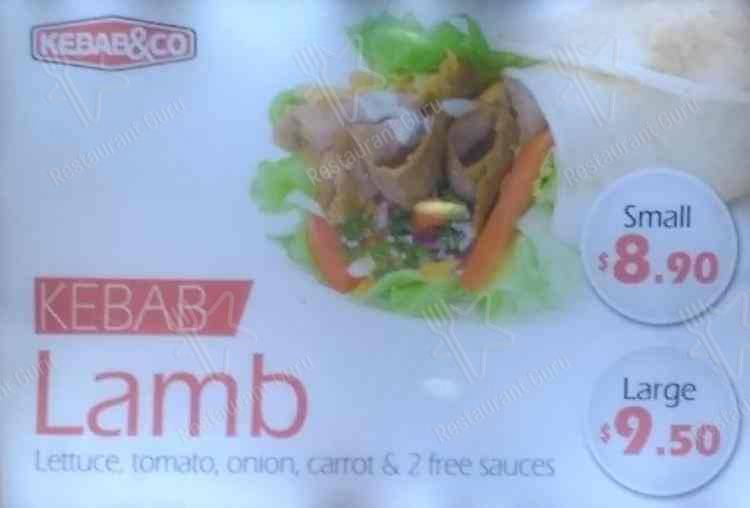 Menu at Kebab & Co fast food, Saint Lucia