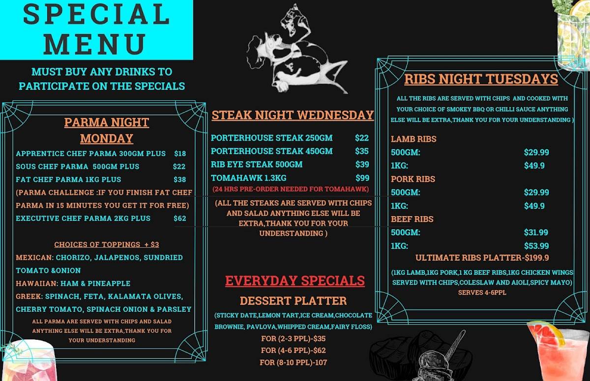 Menu at Fat Chef Ballarat restaurant, Alfredton