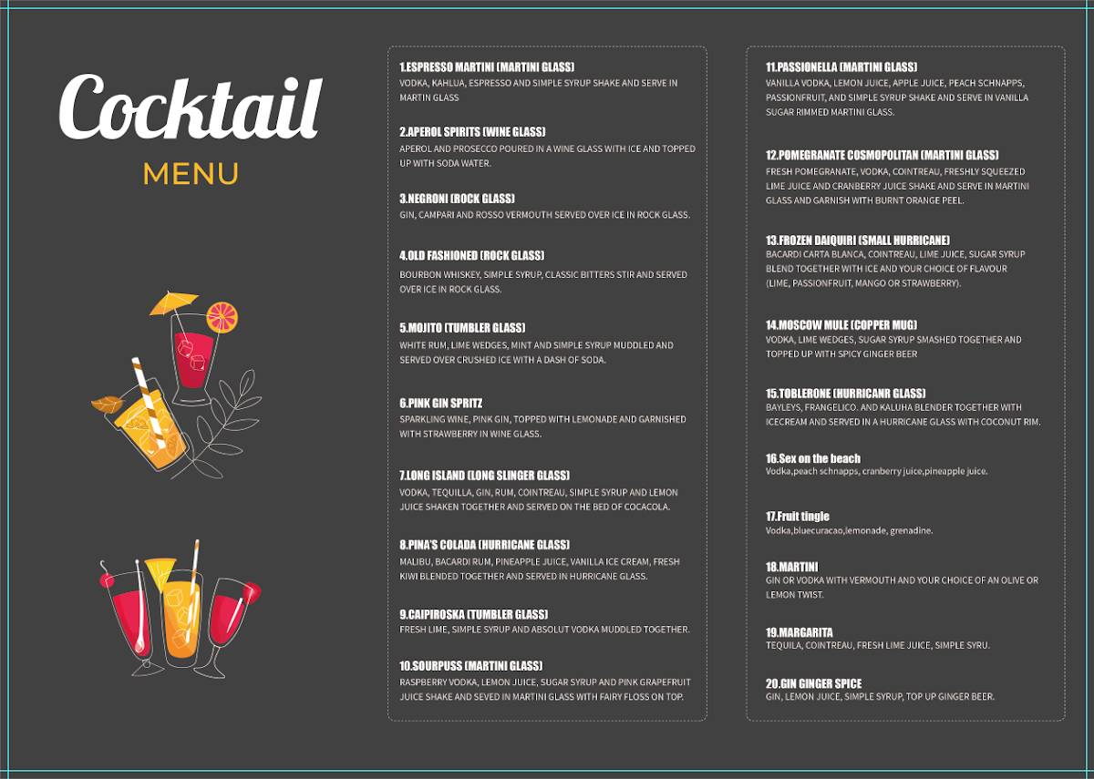 Menu at Fat Chef Ballarat restaurant, Alfredton
