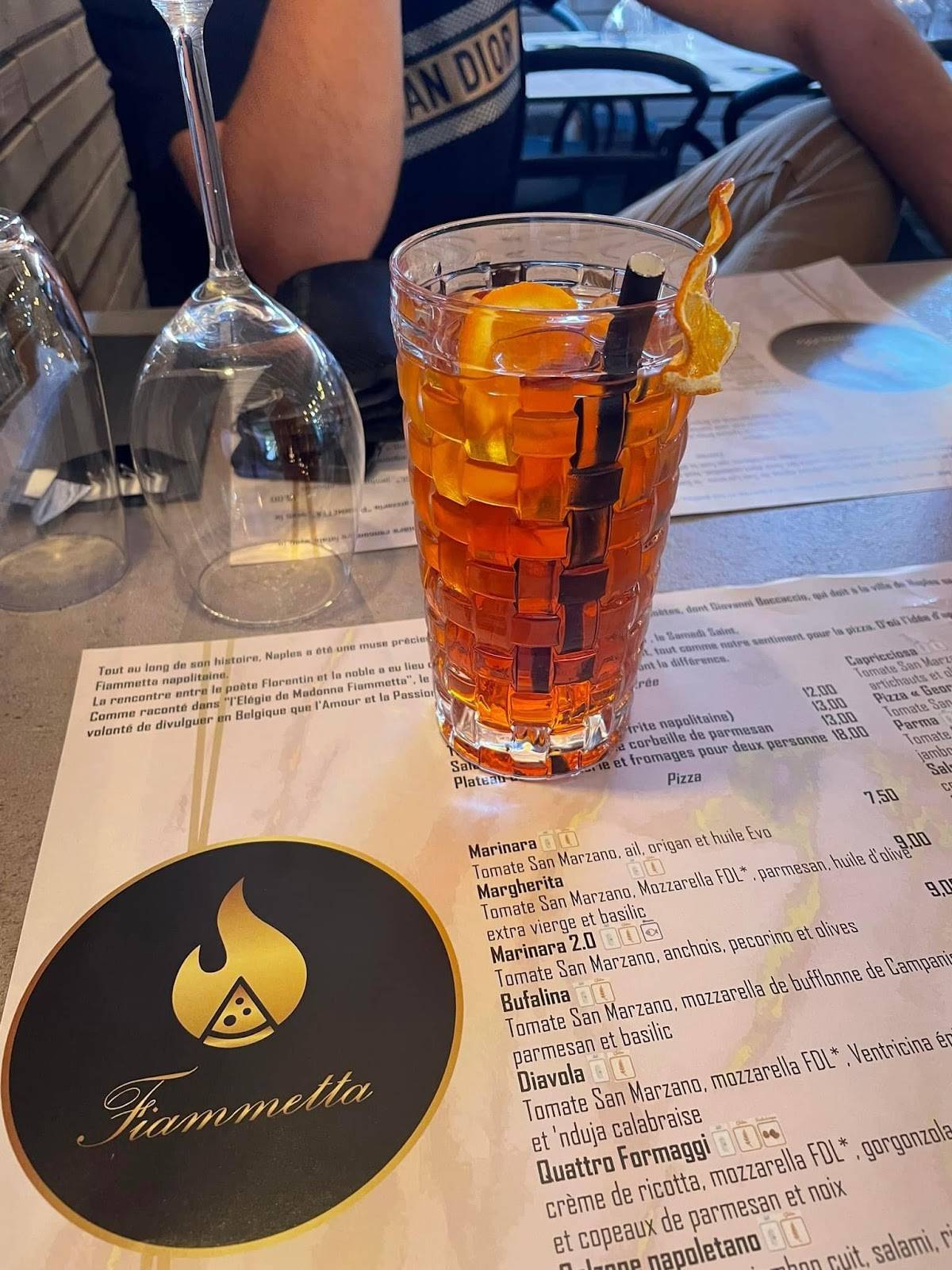 Menu au Fiammetta, Blegny