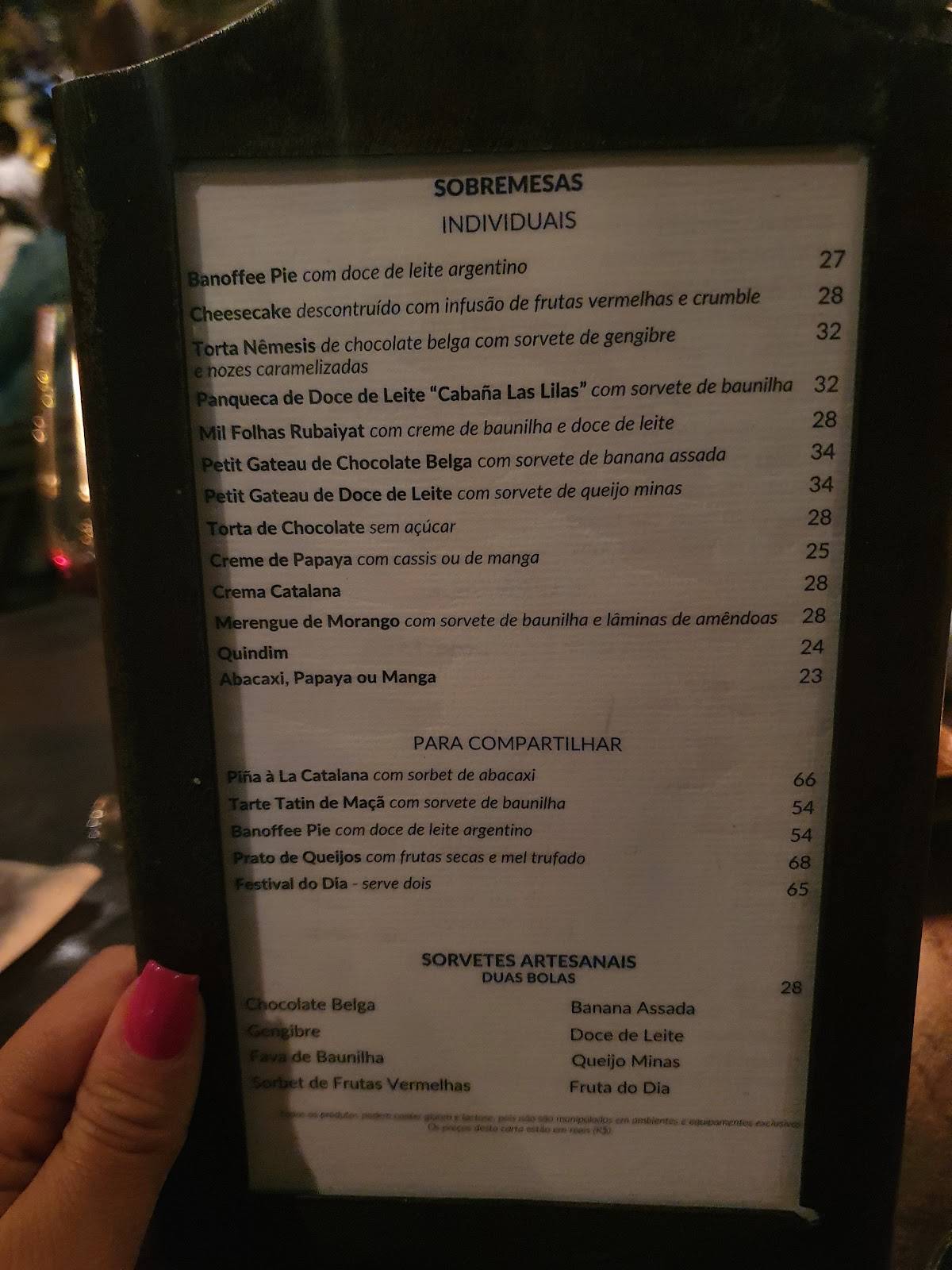 Menu em Figueira Rubayat churrascaria, São Paulo