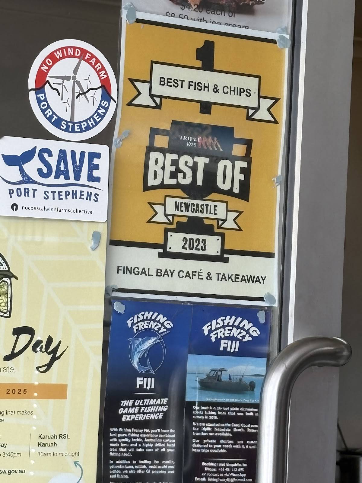 Menu at Fingal Bay Cafe & Take Away, Fingal Bay