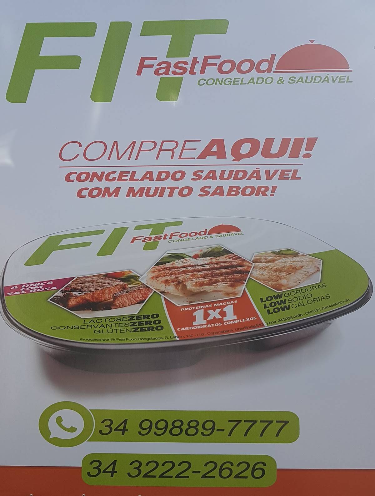 Menu em Fit Fast Food, Uberlândia
