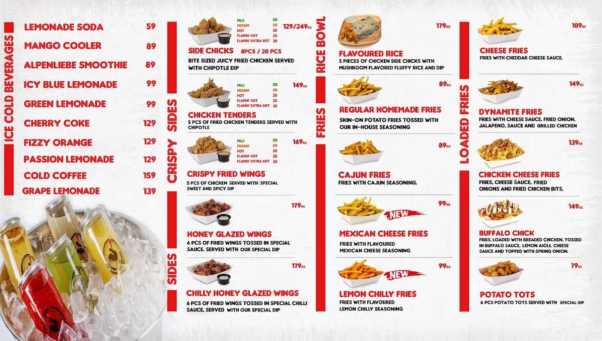 Menu at Flamin' Hot Chicken - Edappally, Ernakulam