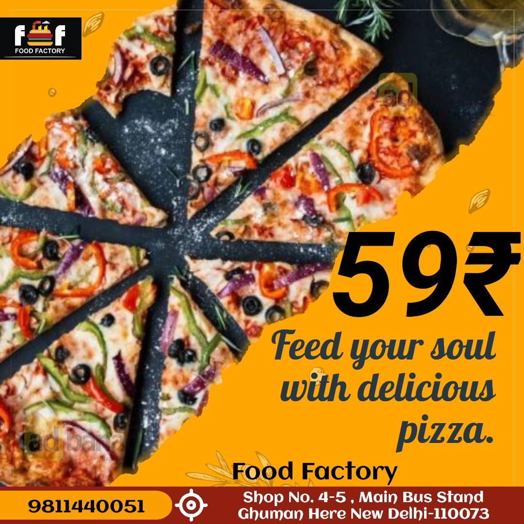 Menu at Food Factory, Delhi, X-Ing