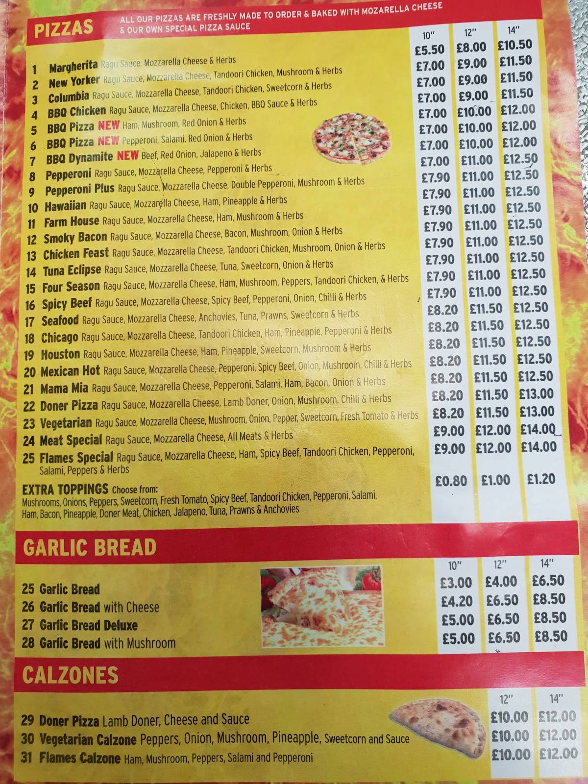 Menu at Formby Grill House & Pizzeria, Liverpool, 35 Brows Ln