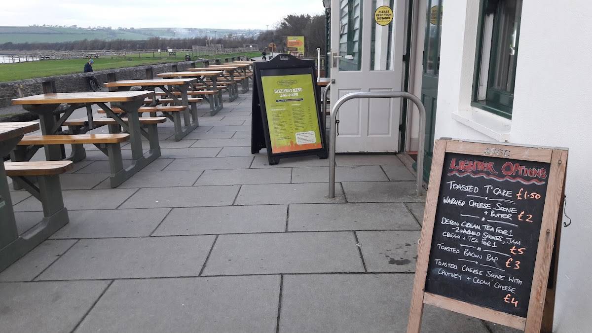 Menu at Fremington Quay restaurant, Fremington