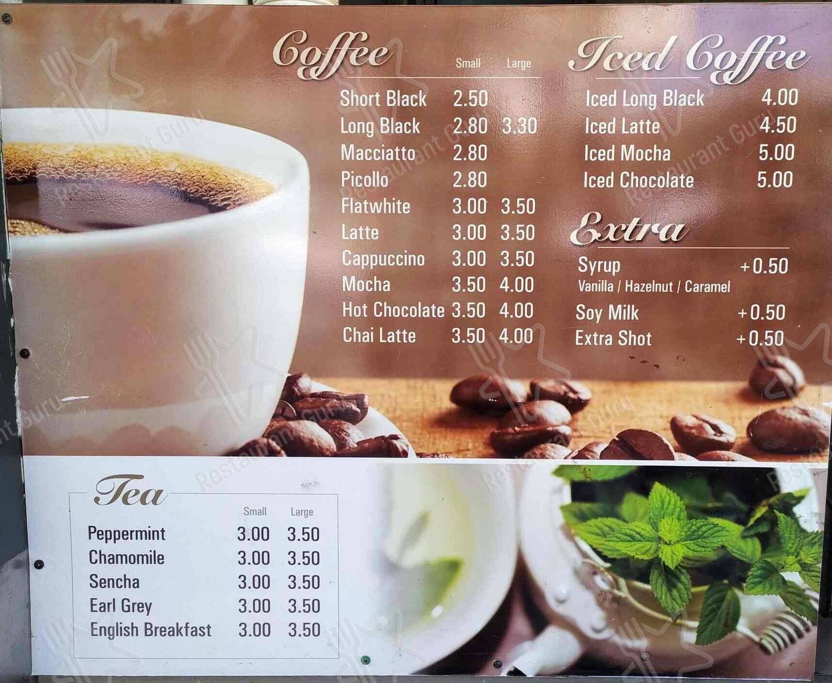 Menu at Fritto Espresso Strathfield cafe, Strathfield