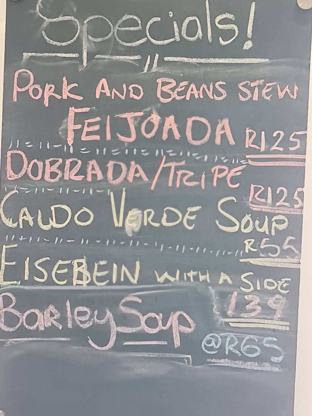 Menu at Funchal Fast Foods, Roodepoort, 167 Ontdekkers Rd