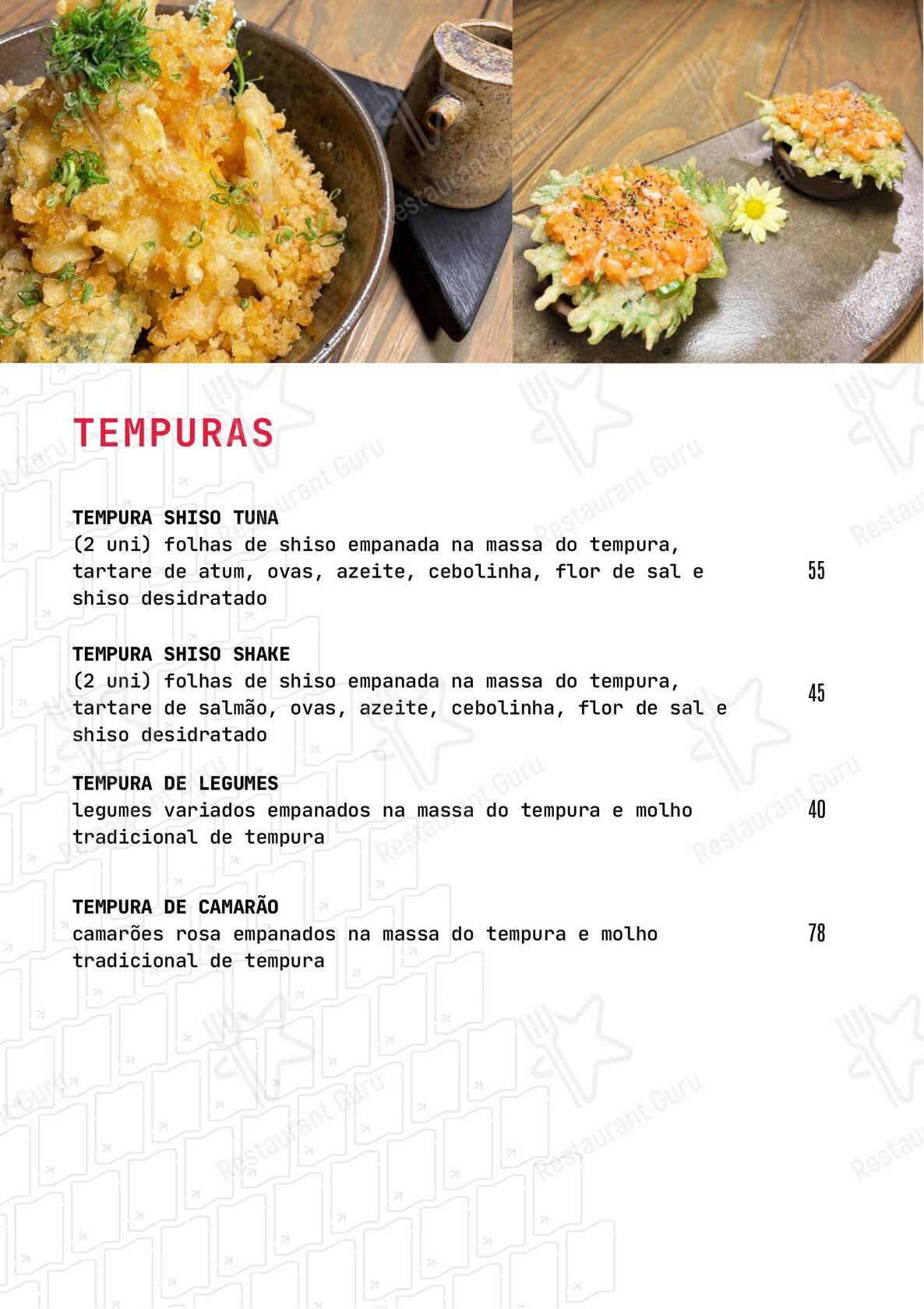 Menu em Fun'iki Sushi + Rooftop restaurante, Curitiba