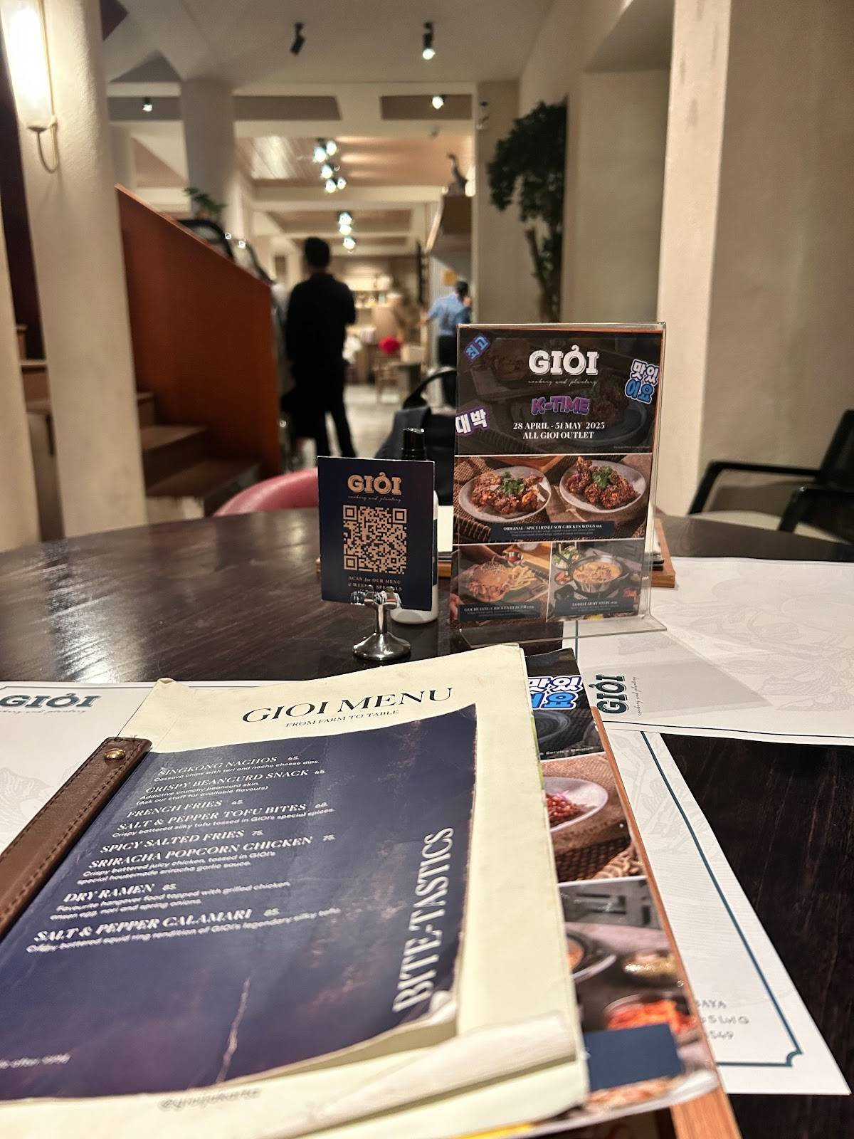 Menu at GIOI Menteng restaurant, Central Jakarta, Jl. Dr. Kusuma Atmaja ...