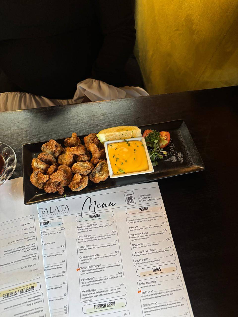 Menu at Galata Cafe & Resturant, Boksburg