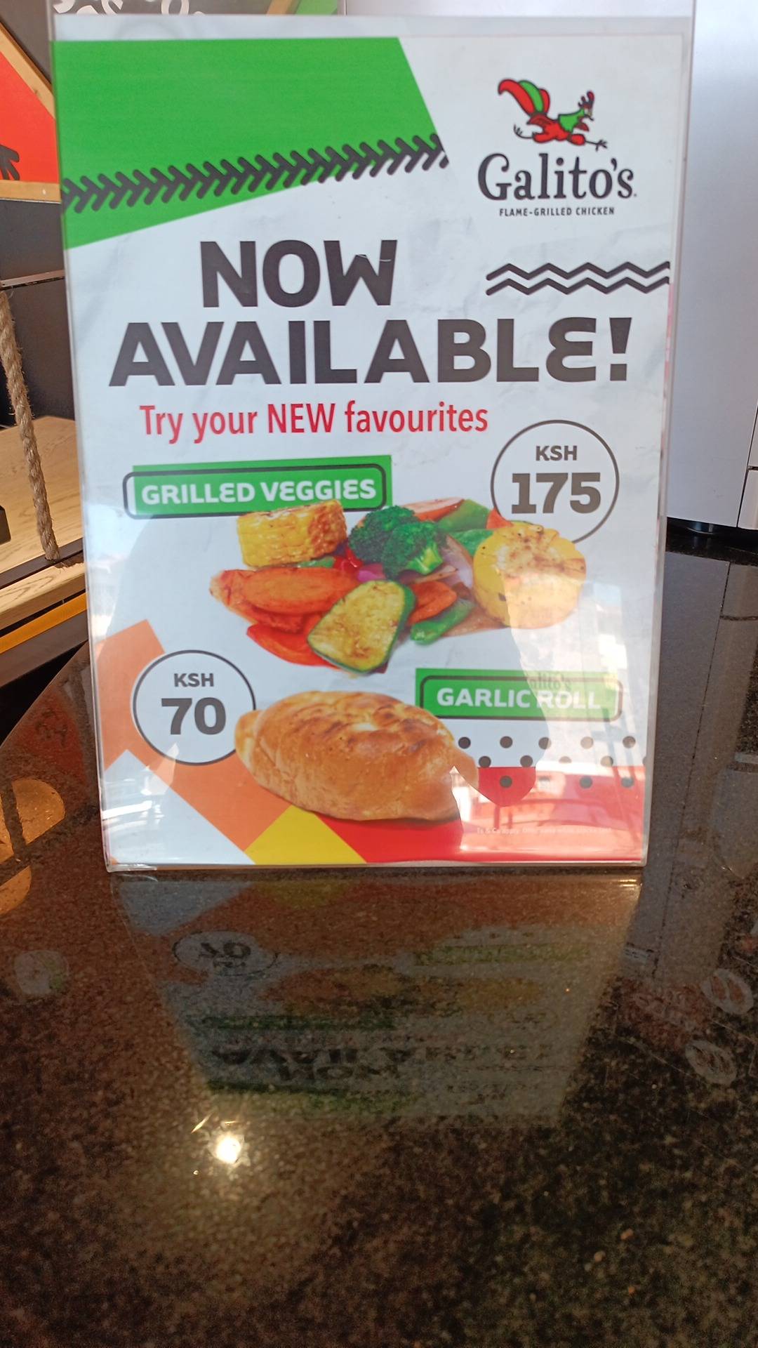 Menu at Galito's Kamakis-Eastern Bypass restaurant, Ruiru