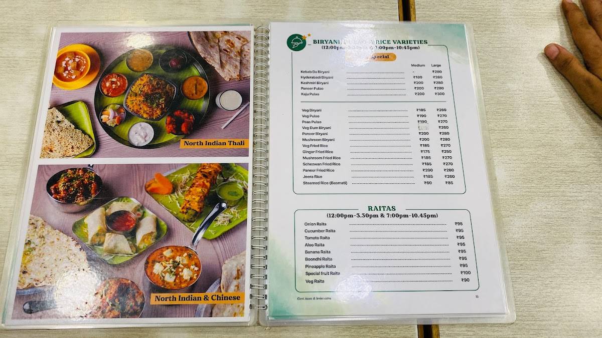 Menu at Geetham Veg Restaurant, Chennai, 102/82