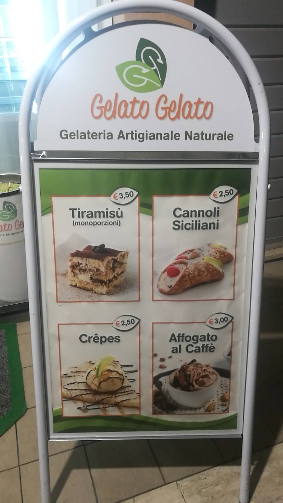 Menu da Gelato Gelato, Roma
