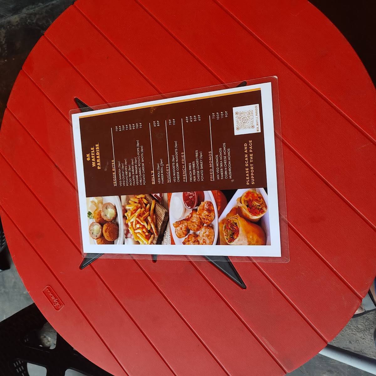 Menu at Gk waffle paradise, Kovilpatti
