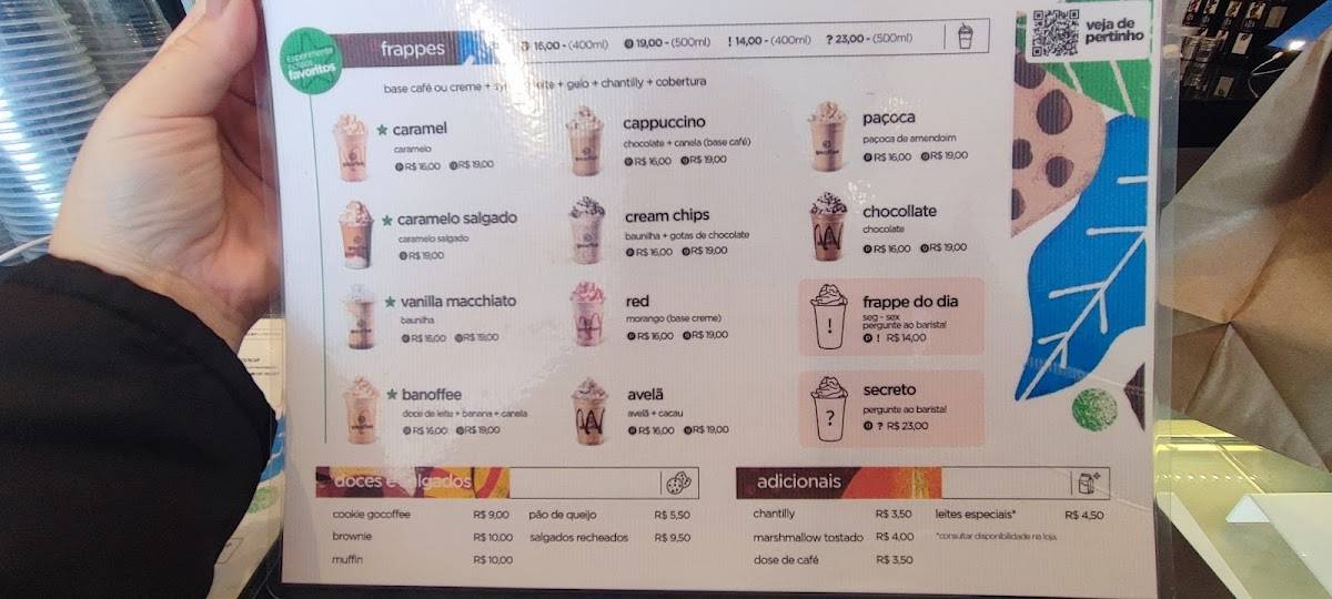Menu at Go Coffee - Fazendinha, Curitiba