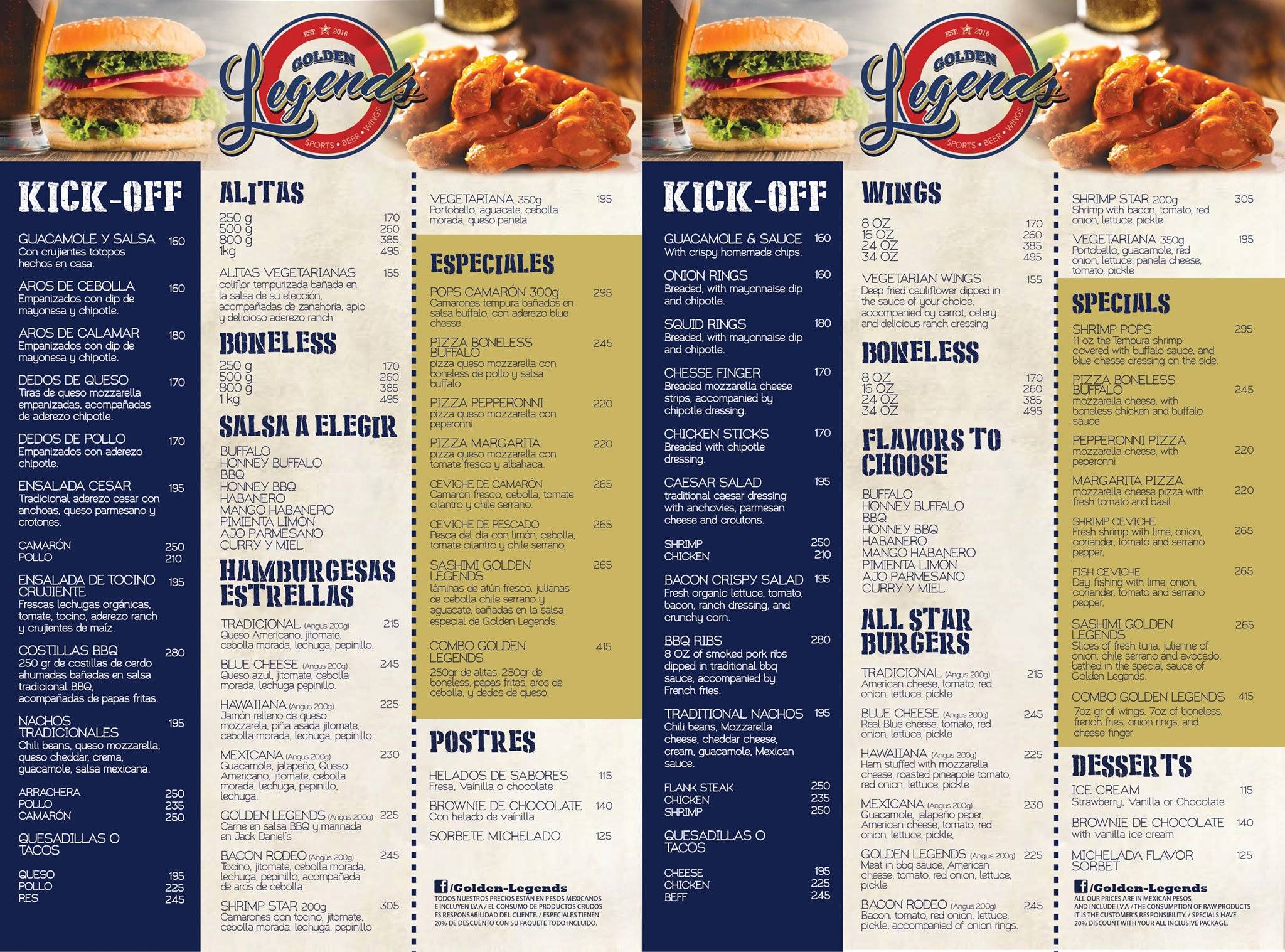 Menu at Golden Legends pub & bar, Cabo San Lucas, Marina Golden Zone ...