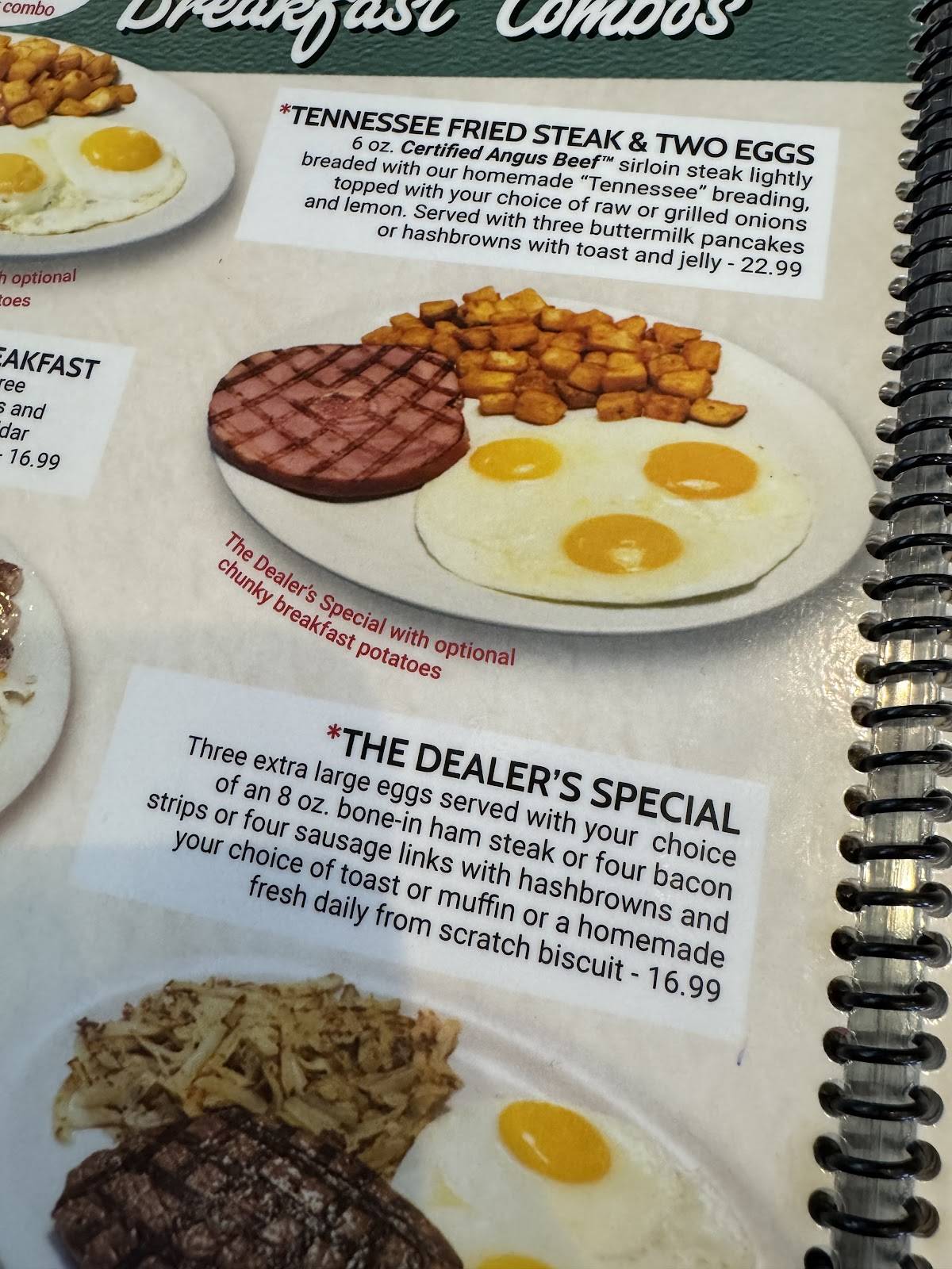 Menu at Golden Nugget Pancake House restaurant, Chicago, W Lawrence Ave