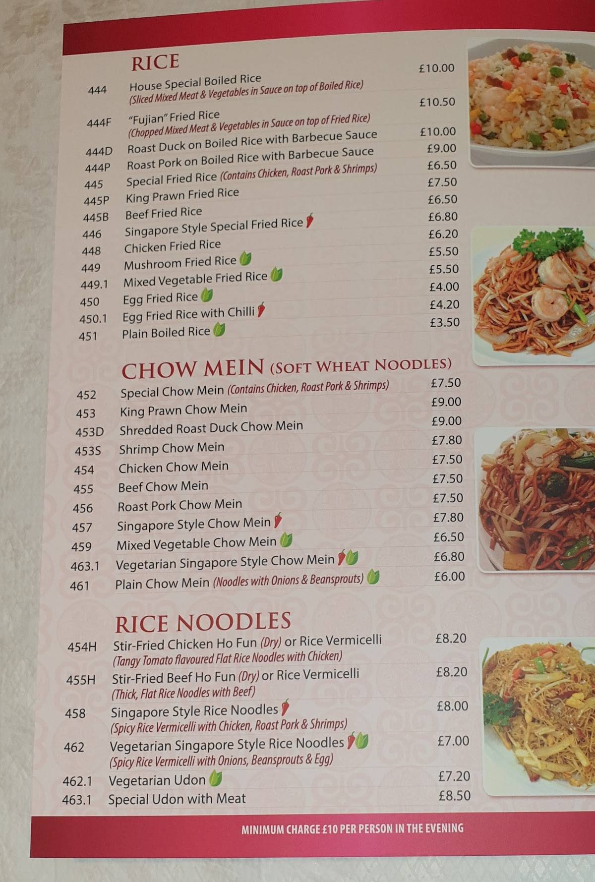 Menu at Golden Palace restaurant, Oxted, 40 Station Rd W