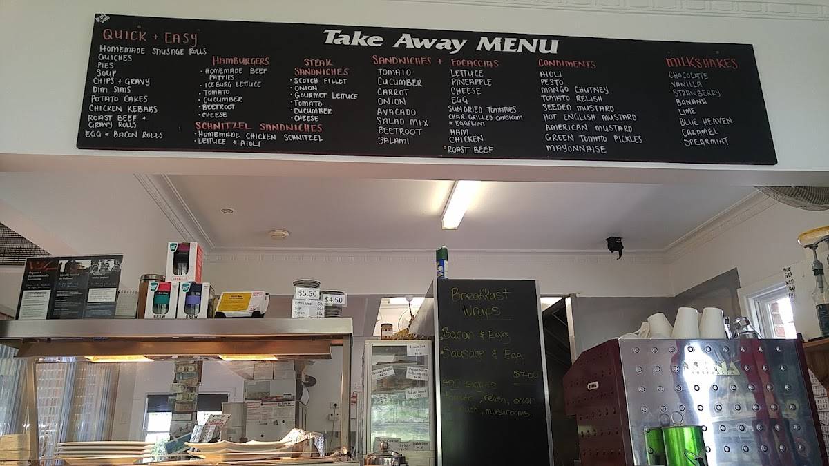 Menu at Golden Point Cafe, Ballarat Central