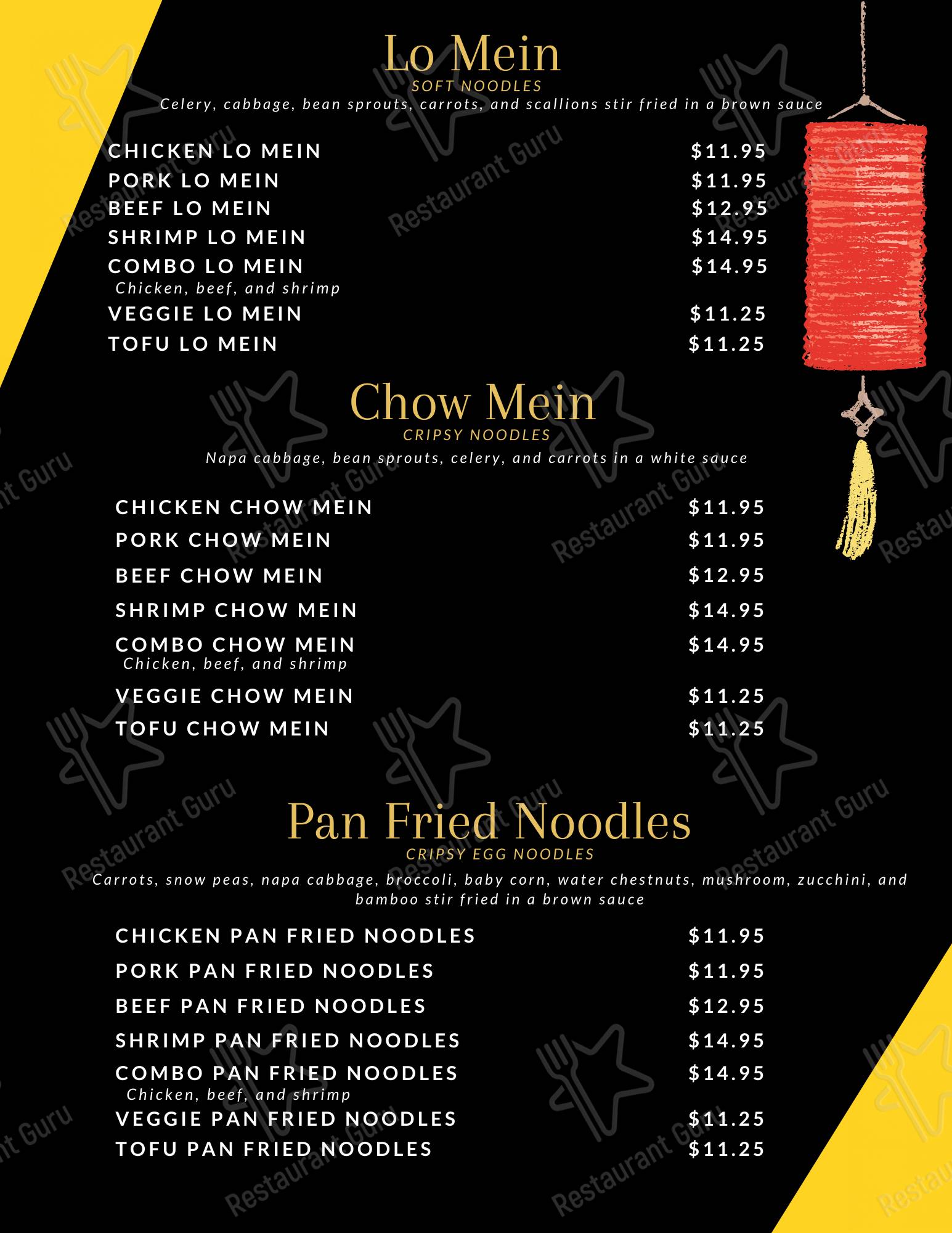 Menu at Golden Stix restaurant, Conifer