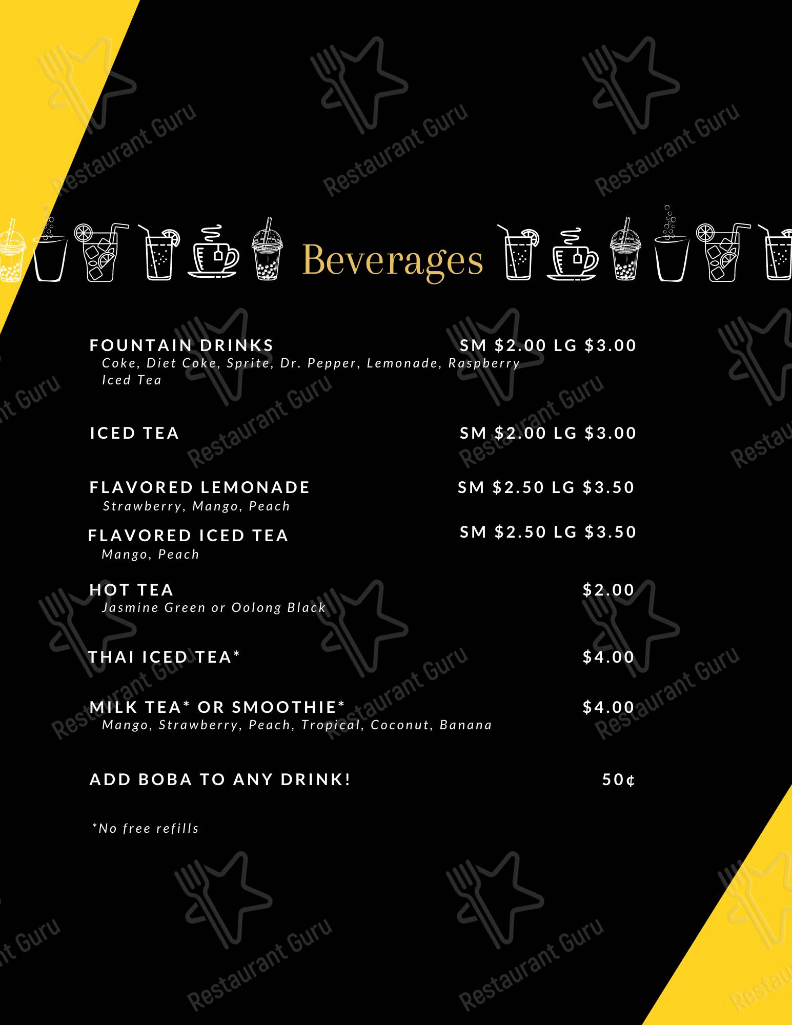 Menu at Golden Stix restaurant, Conifer