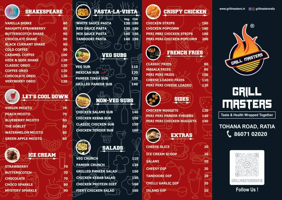 Menu at Grill Masters Ratia, Ratia