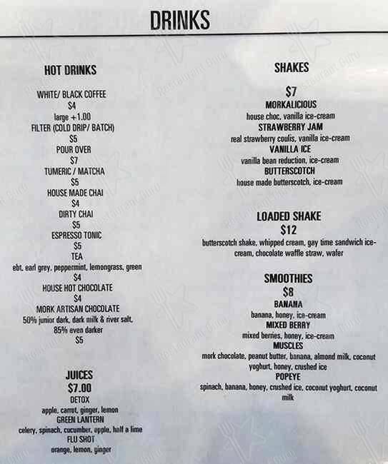 Menu at Grindstone Kitchen cafe, Hoppers Crossing