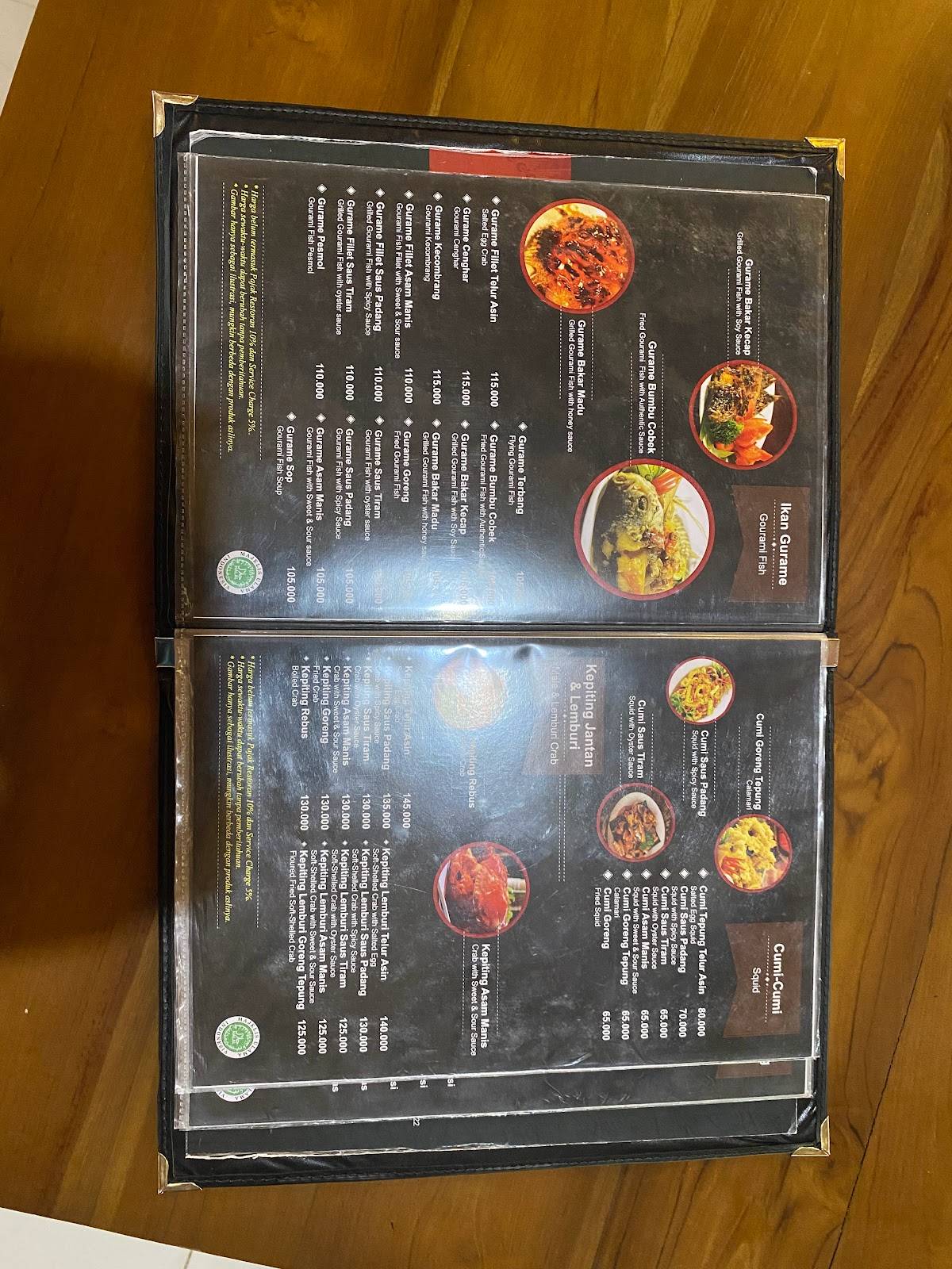 Menu at Gubug Makan Mang Engking Yani Golf Surabaya restaurant, Surabaya