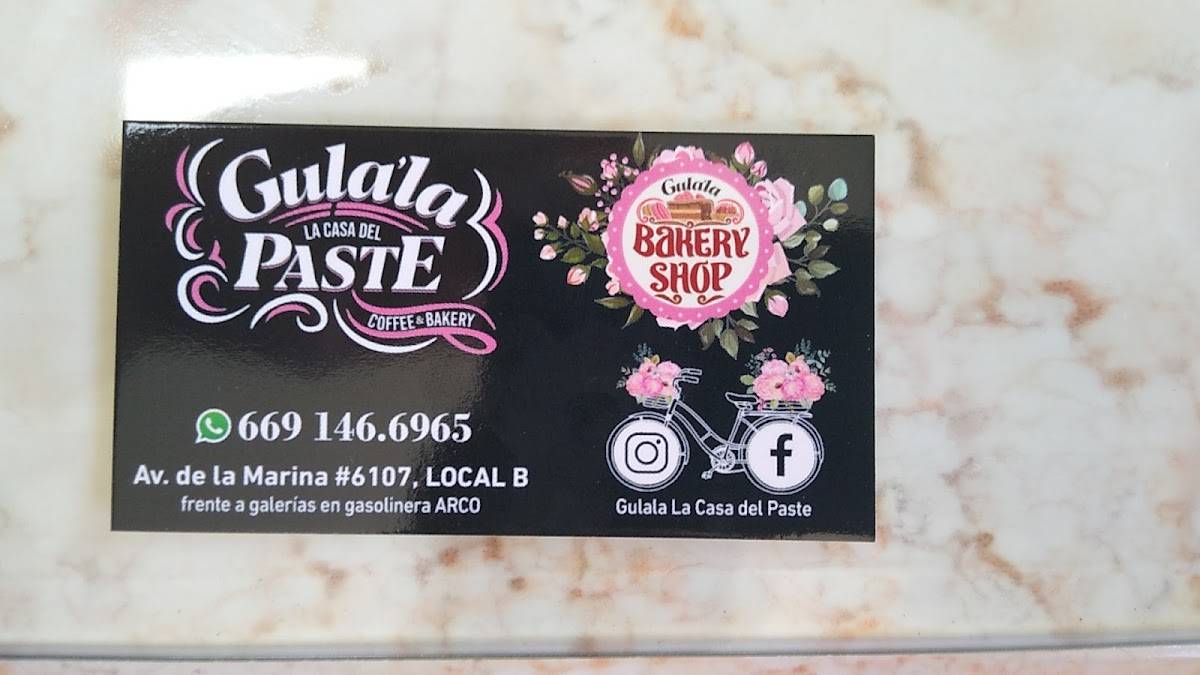 Menu at Gula'la Paste Coffee & Bakery, Mazatlán