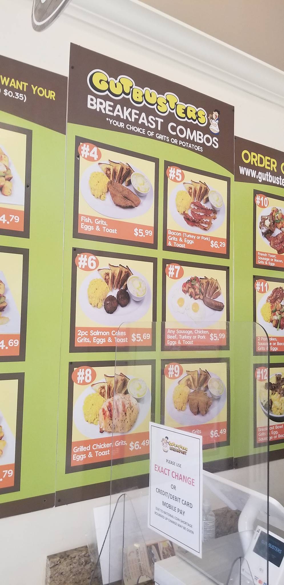 Menu at Gutbusters - Atlanta restaurant, Atlanta, Cascade Rd