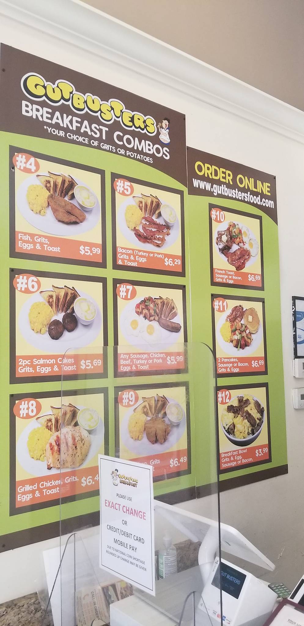 Menu at Gutbusters - Atlanta restaurant, Atlanta, Cascade Rd