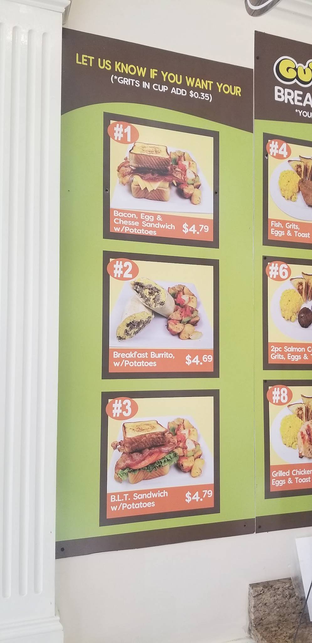 Menu at Gutbusters - Atlanta restaurant, Atlanta, Cascade Rd