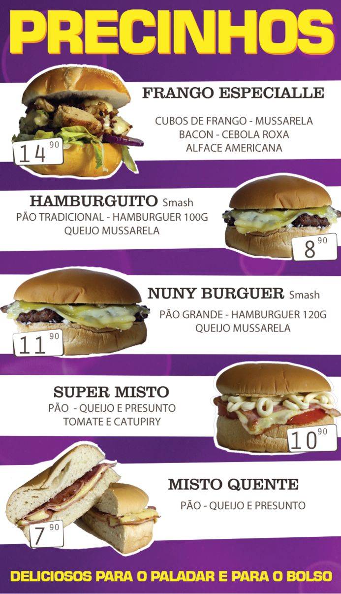 Carta del restaurante Guten Burger, Pomerode, Rua Presidente Costa e Silva
