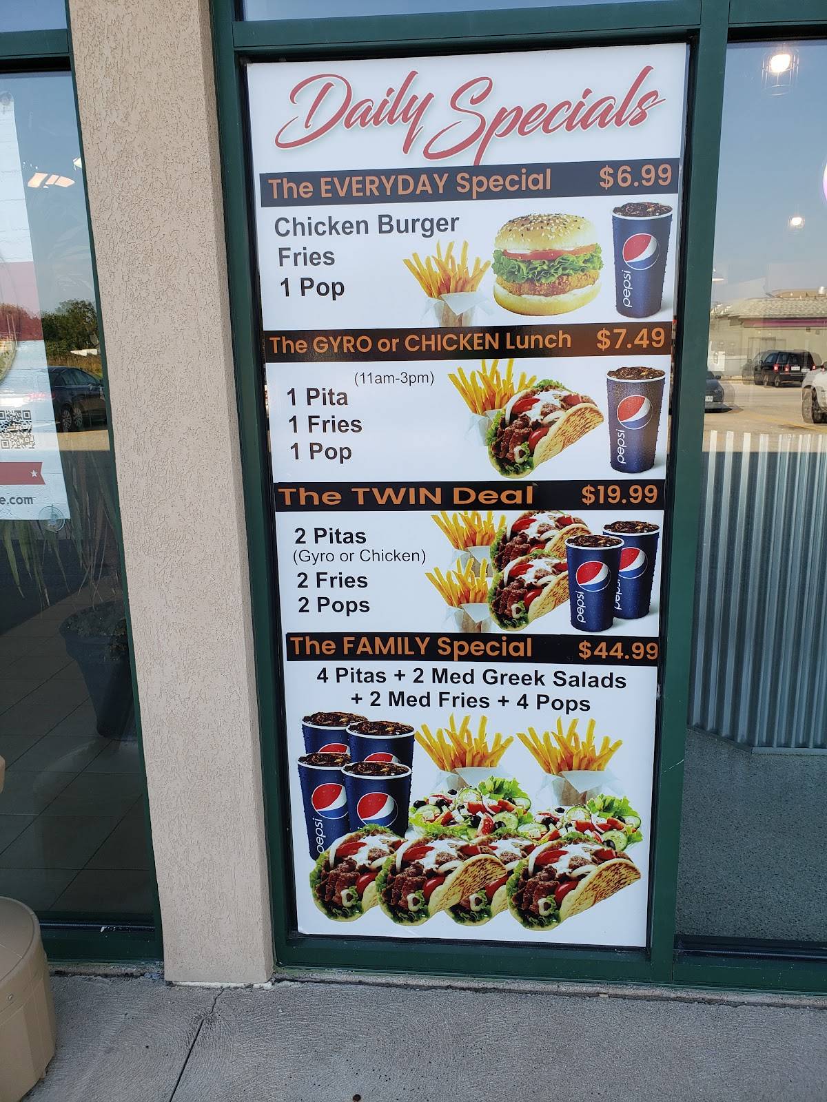Menu at Gyro Plus restaurant, Kingsville