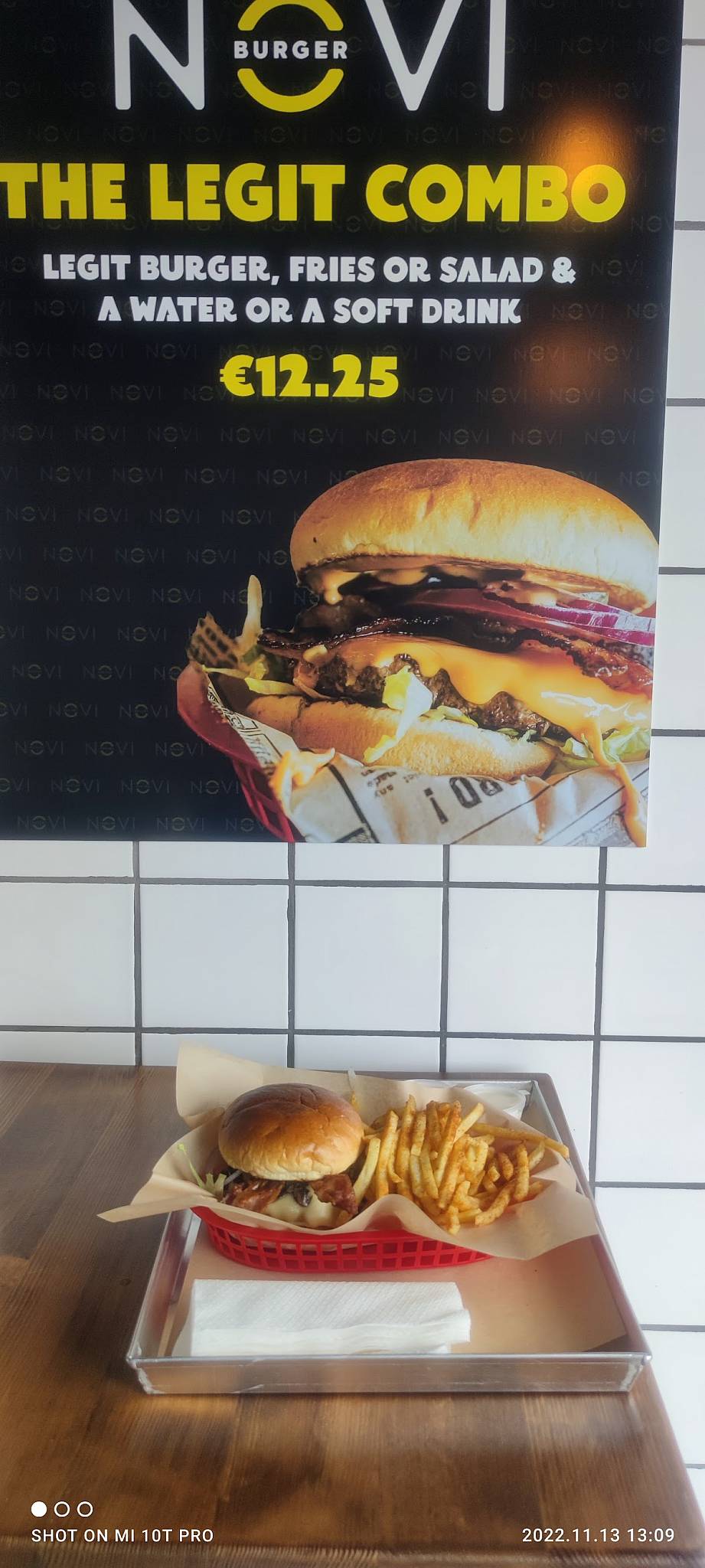 Menu at NOVI Burger restaurant, Gzira