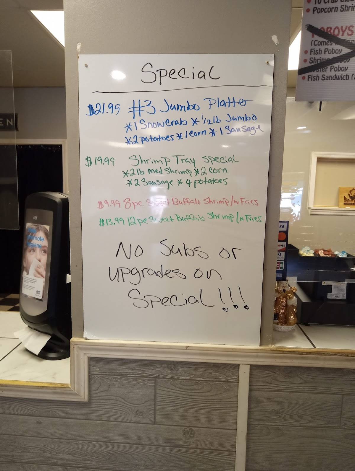 Menu at HAPPY TAILS SEAFOOD restaurant, Mobile