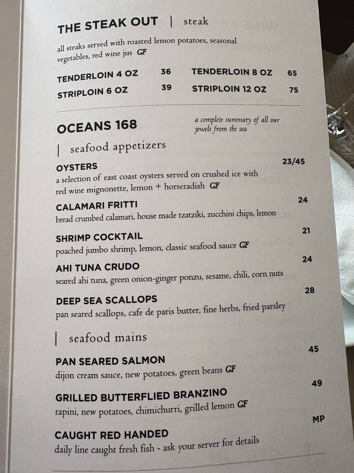 Menu at HEIST Restaurant + Wine Club, Kingston