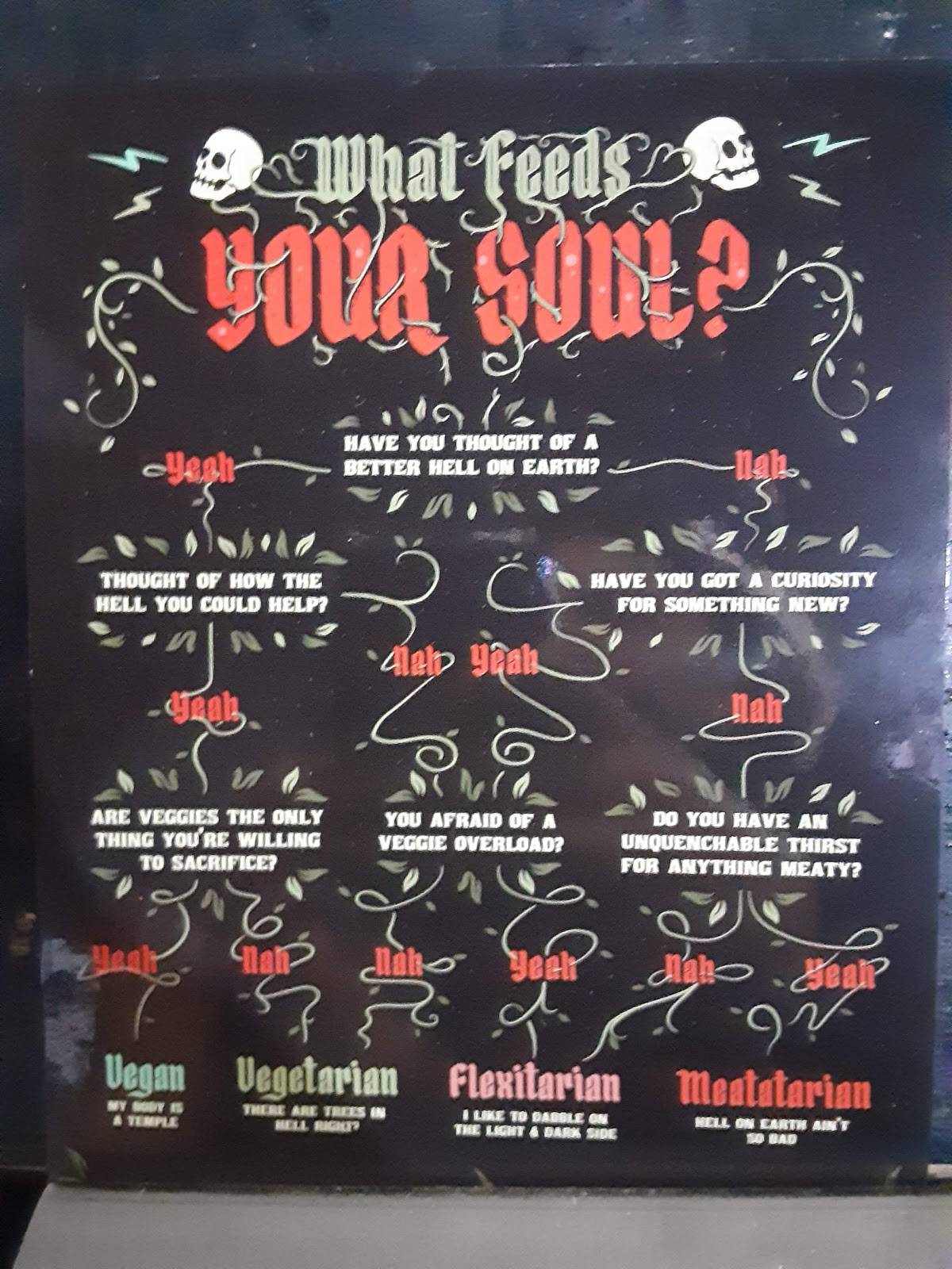 Menu at HELL Pizza Rotovegas pizzeria, Rotorua